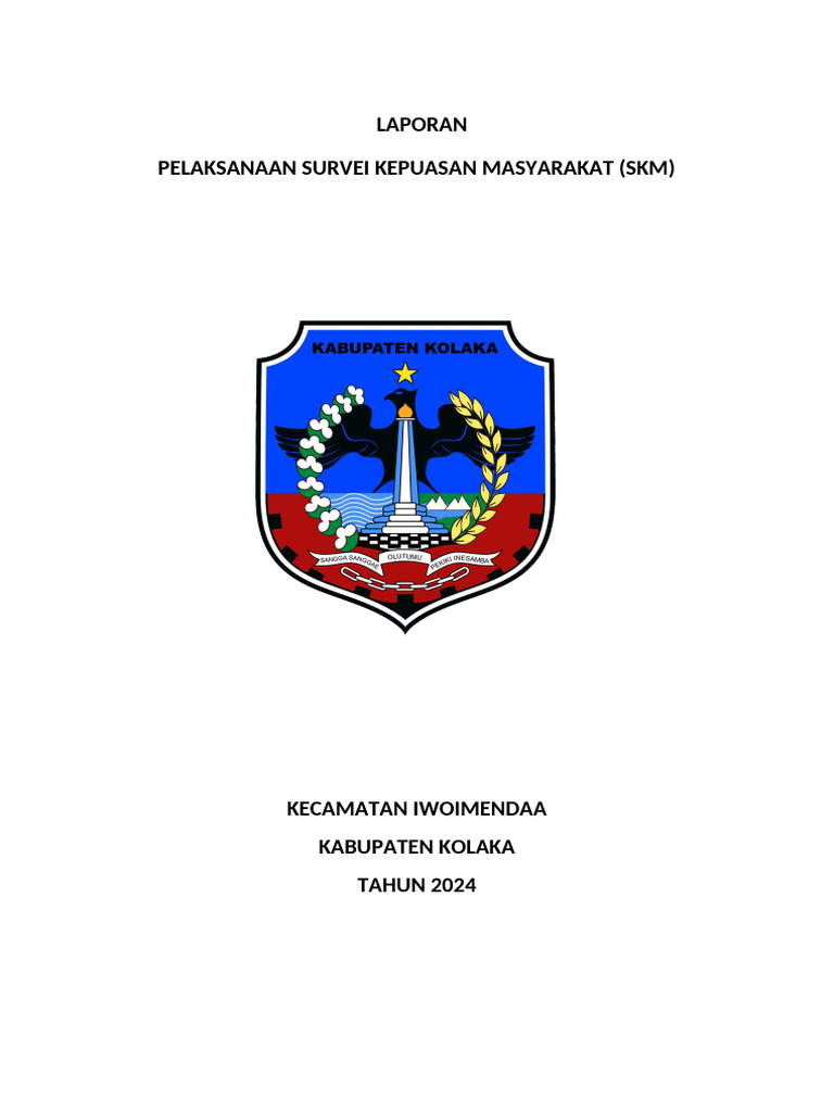 Template Laporan Skm Upp 2023 | PDF