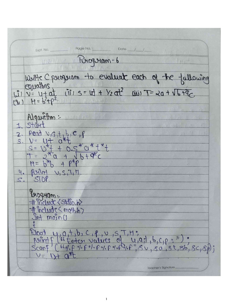 Arp It Program 6 | PDF