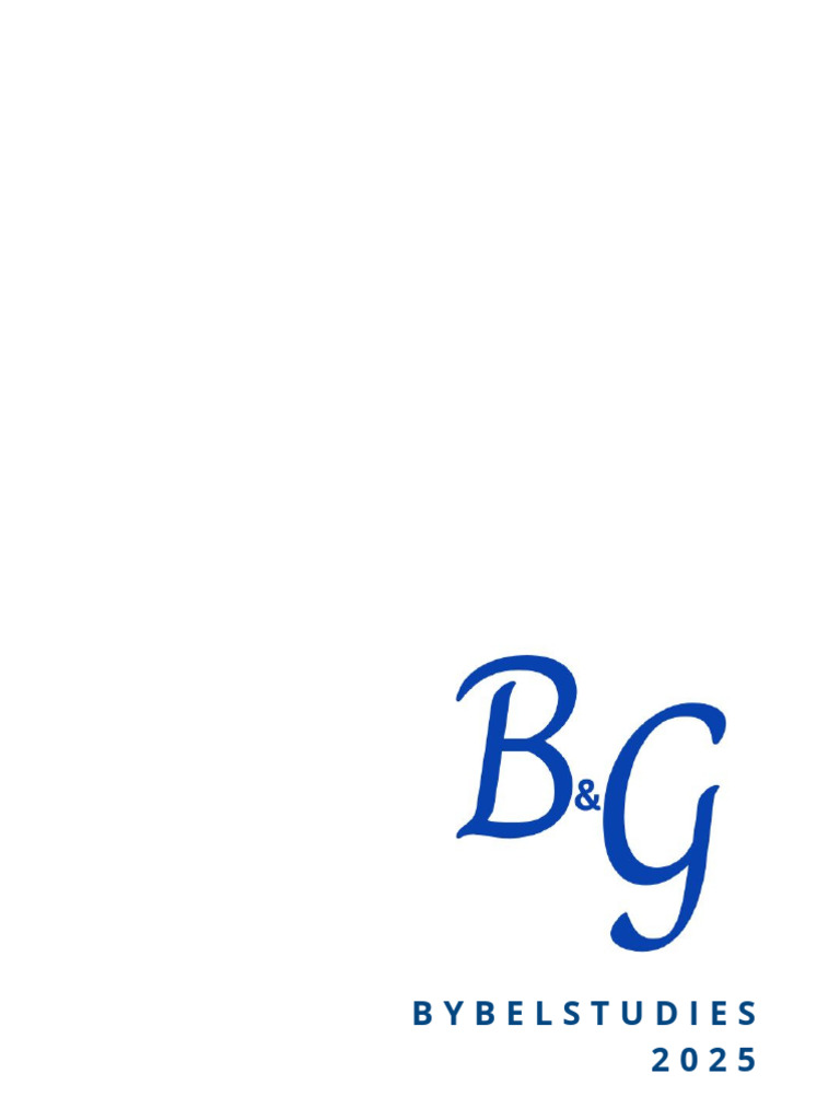 Bybelstudie Joernaal | PDF