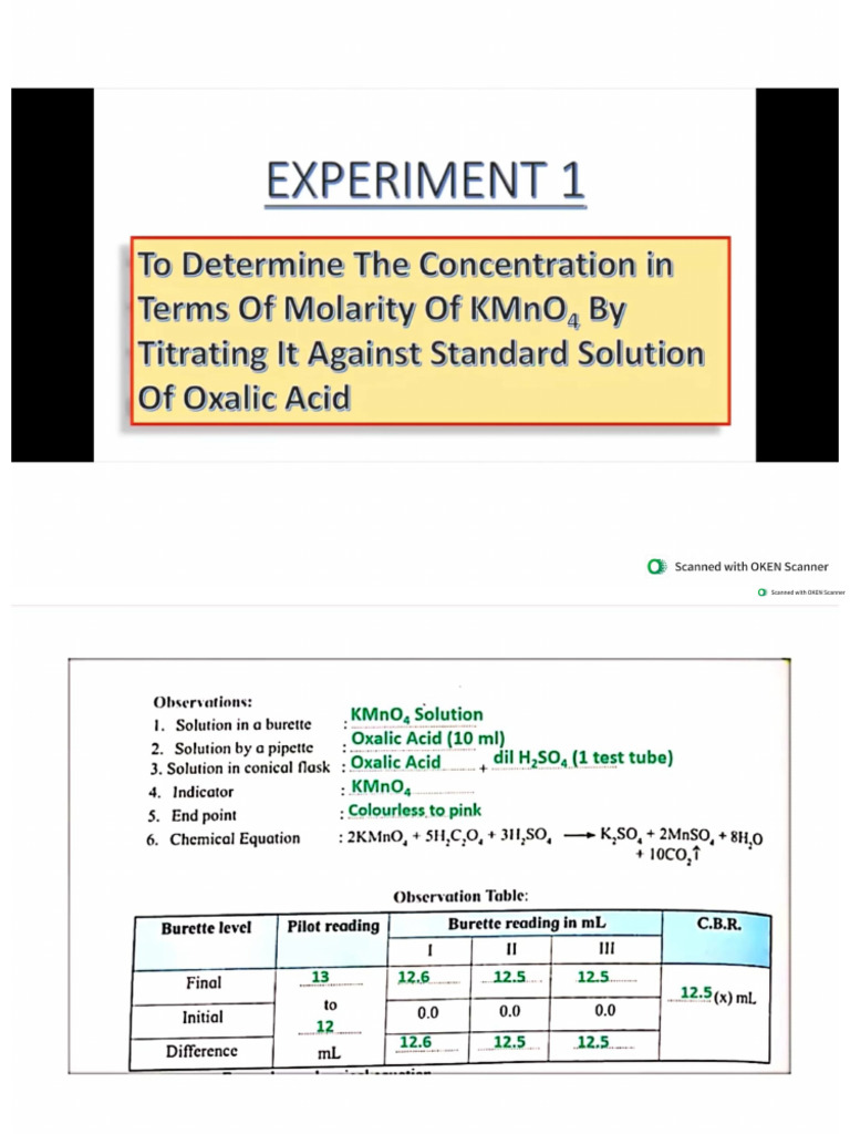 Chemistry Practicals Class 12 | PDF