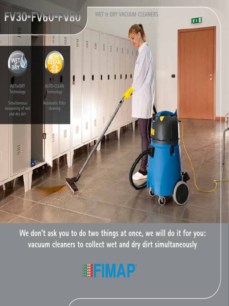 Depliant fv30 60 80 Ac en | PDF | Vacuum Cleaner | Equipment