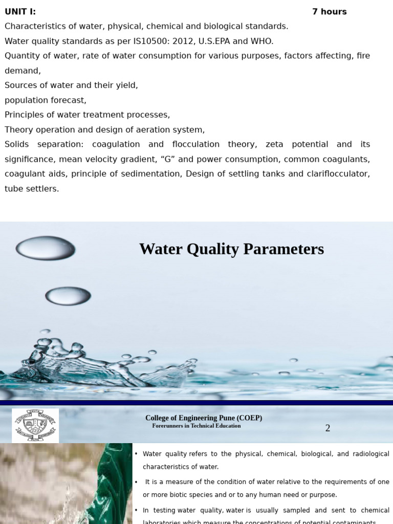 EE unit I | PDF | Groundwater | Water