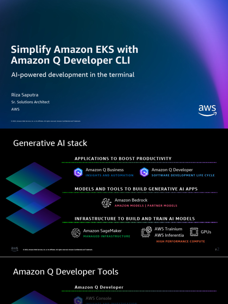 Simplify Amazon EKS With Amazon Q Developer | PDF | Amazon Web Services ...