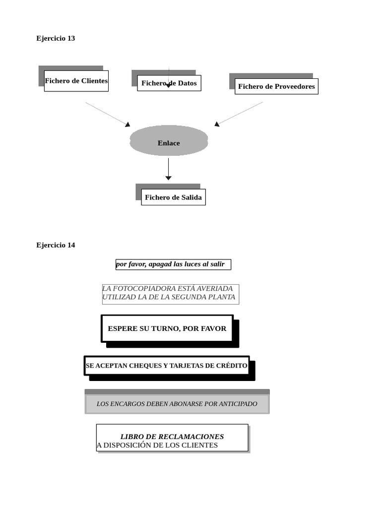 Fichero de Datos Fichero de Proveedores Fichero de Clientes: Ejercicio ...