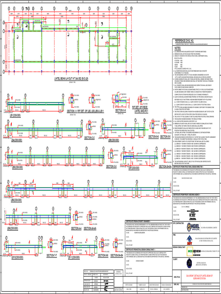 Lintel Beam Reinforcement Details | PDF | Concrete | Building Technology