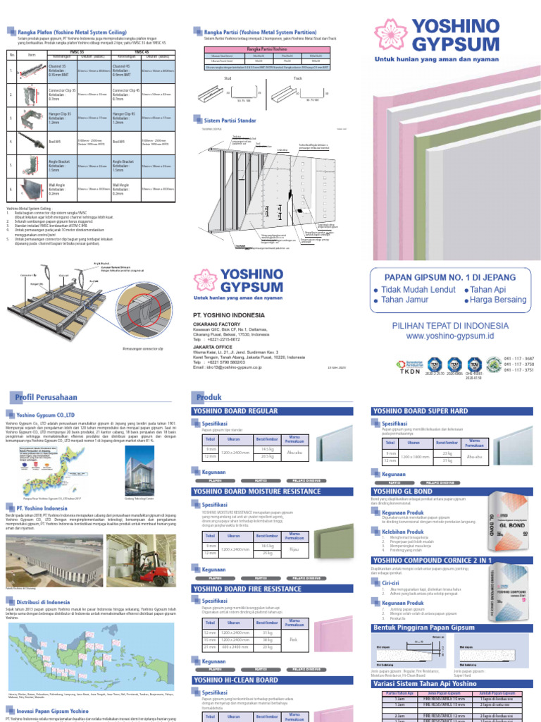 Brosur Katalog Yoshino (Update 15 MEI 2025) | PDF