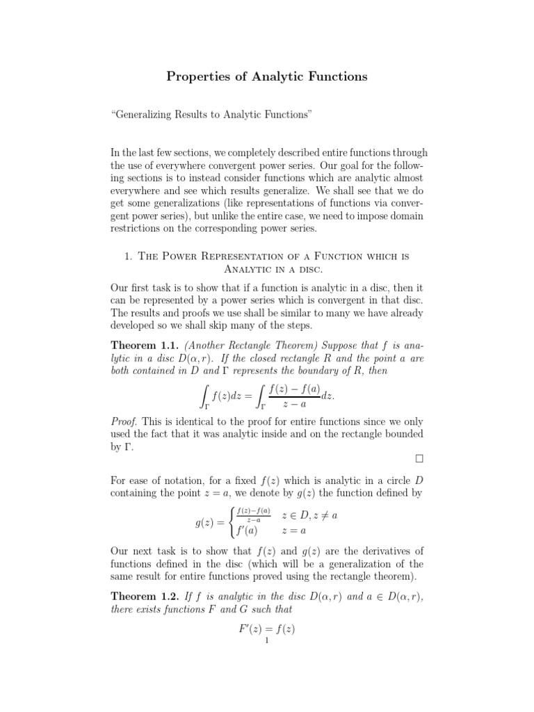 Complex Analysis-Chapter6 | PDF | Power Series | Function (Mathematics)