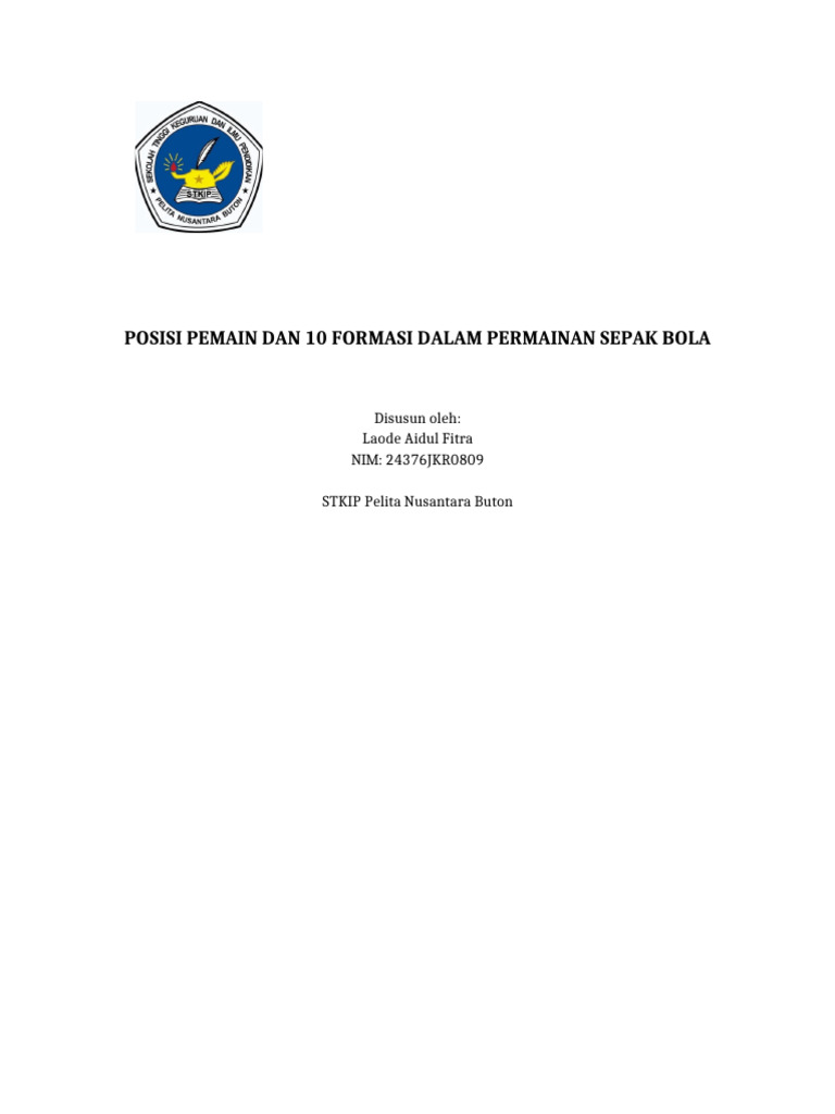 Analisis Formasi 343 dalam Sepak Bola | PDF