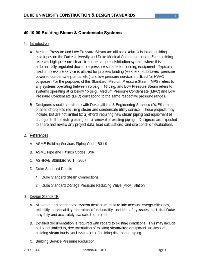 40 10 00 - Building Steam Condensate Systems | PDF | Pipe (Fluid ...