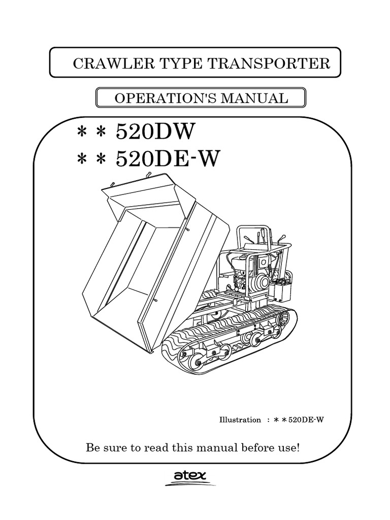 Crawler Type Transporter Operation Manual | PDF | Clutch | Truck