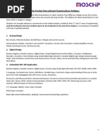 VEDA IIT Recruitment Test Syllabus | PDF | Logic Gate | Electronic Circuits