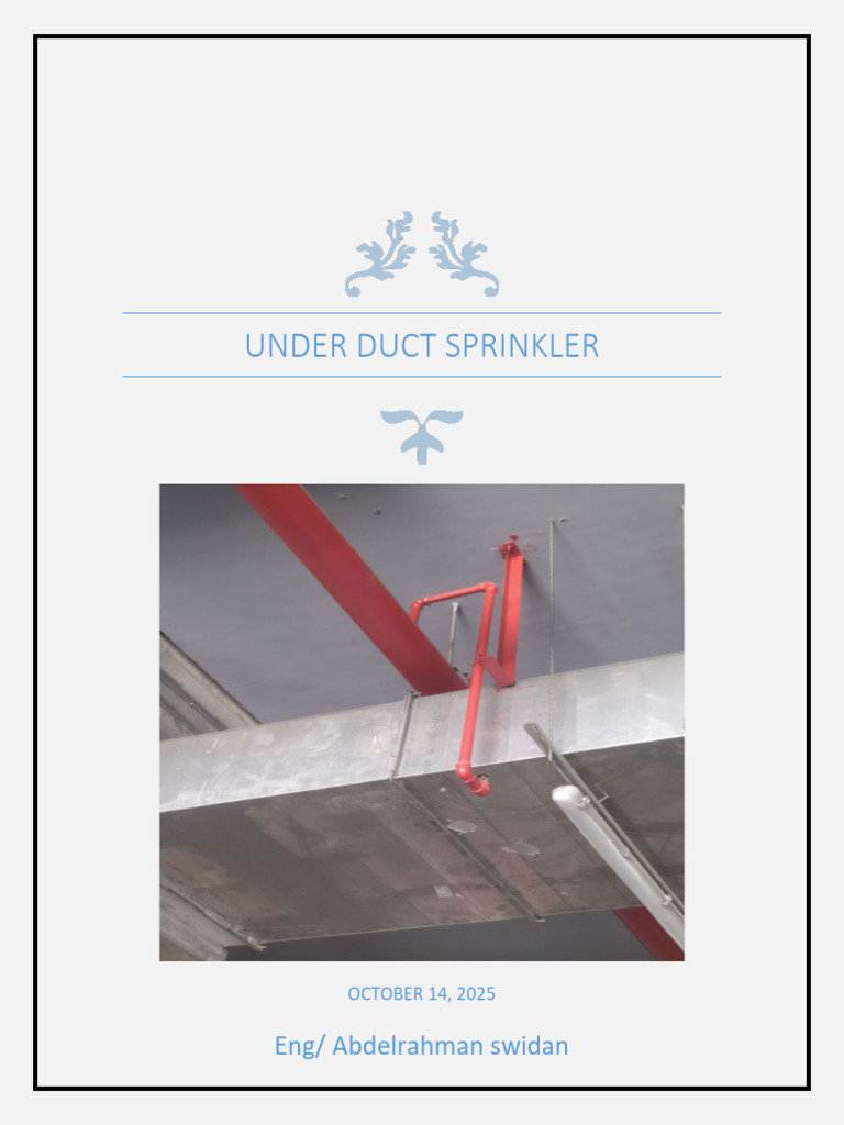 Under Duct Sprinklers | PDF