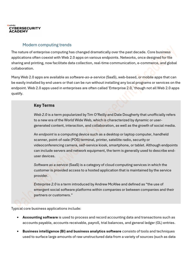 Enterprise Computing Trends Overview | PDF | Transport Layer Security ...