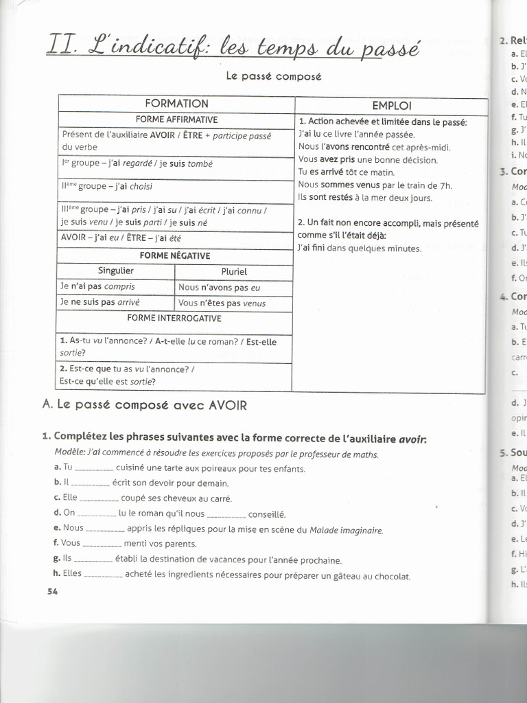 Le Passe Compose | PDF