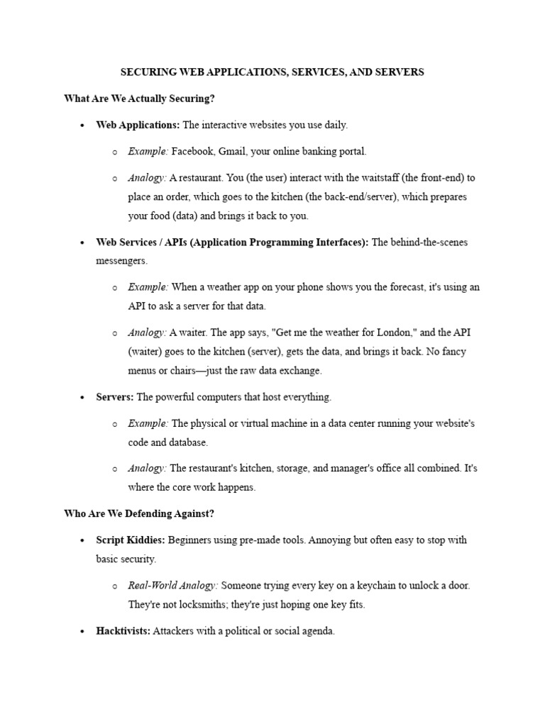 Securing Web Applications | PDF | Security | Computer Security