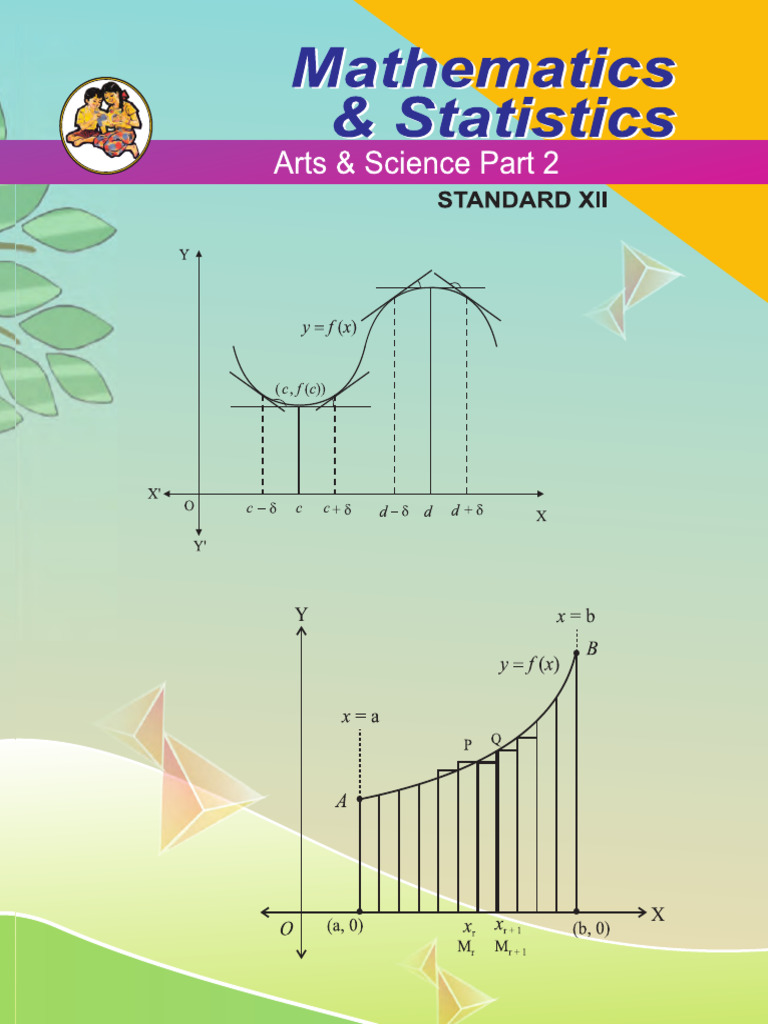 MSBSHSE Class 12 Maths and Statistics Part 2 TextbookArts and Science 2021 22 | PDF | Integral ...