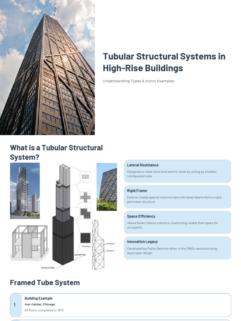 Tubular Structural Systems in Skyscrapers | PDF | Building | Real Estate