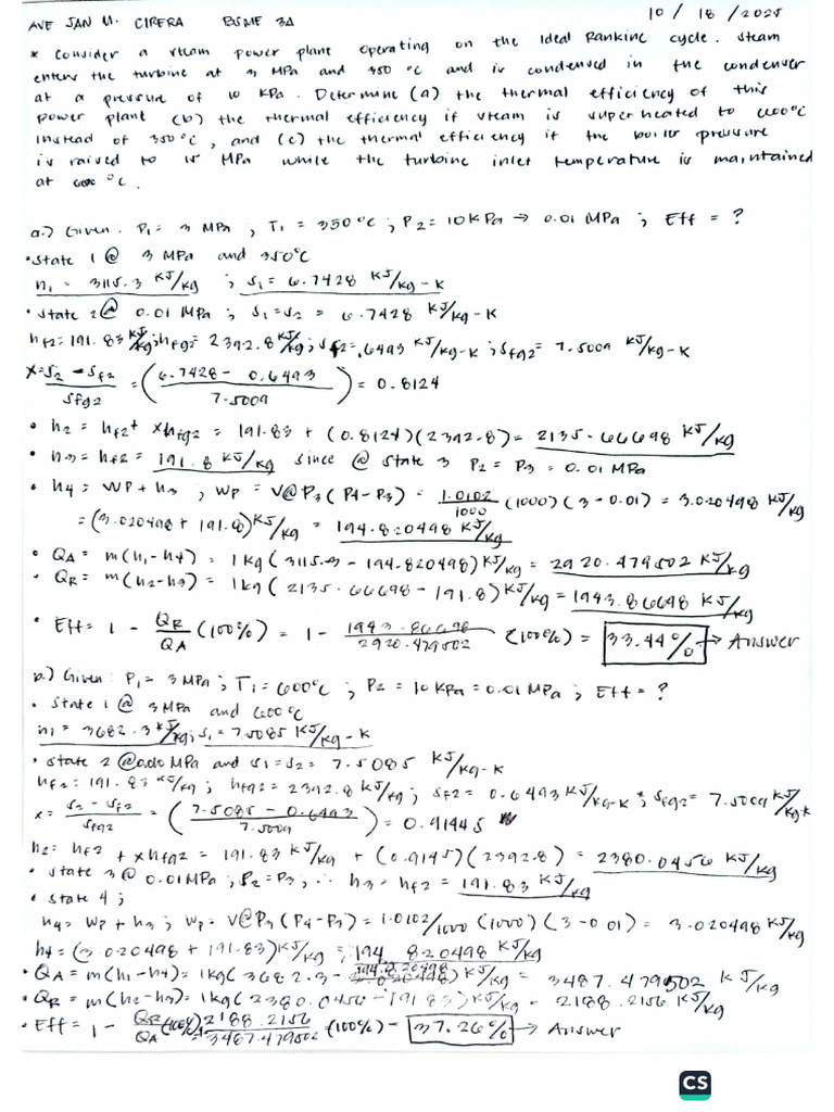 Thermodynamics Assignment | PDF