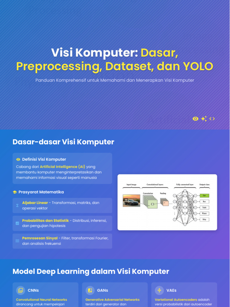 Panduan Lengkap Visi Komputer dan YOLO | PDF