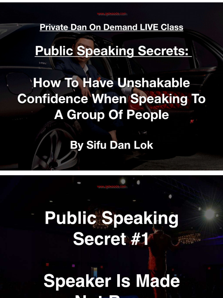 Public Speaking Secrets | PDF