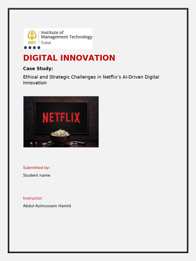 Netflix's Ethical AI Challenges | PDF | Artificial Intelligence ...
