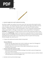 Sejarah dan Fungsi Alat Musik Seruling | PDF | Seni