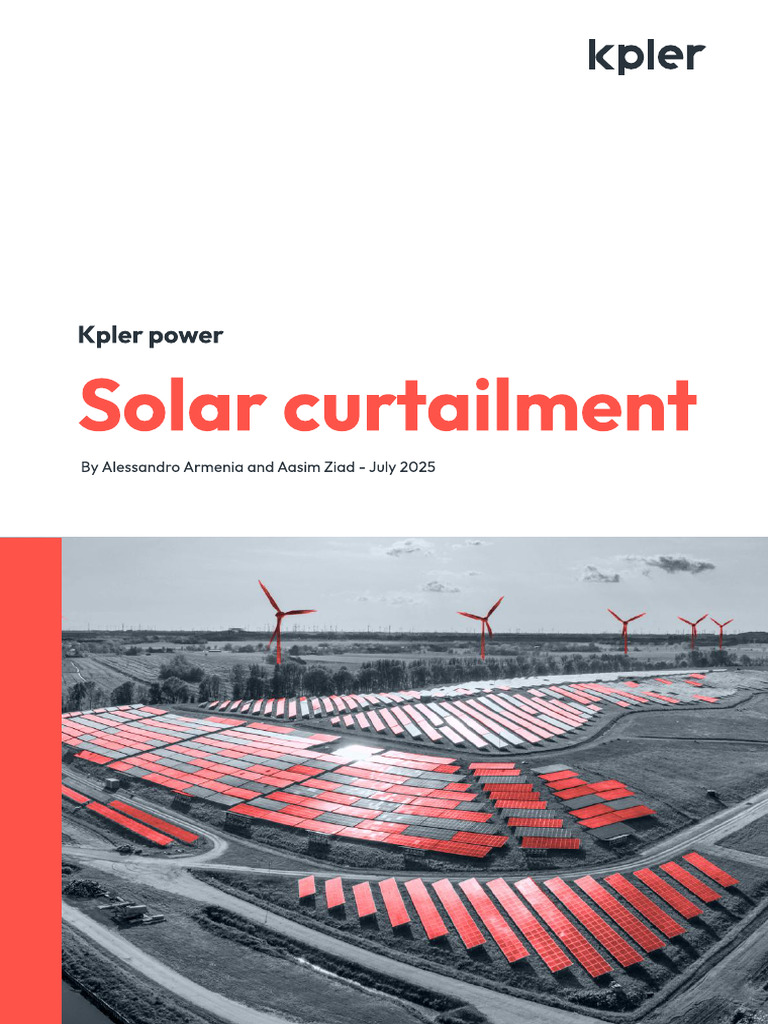 Solar curtailment - Power_Whitepaper July_2025 | PDF | Solar Power ...