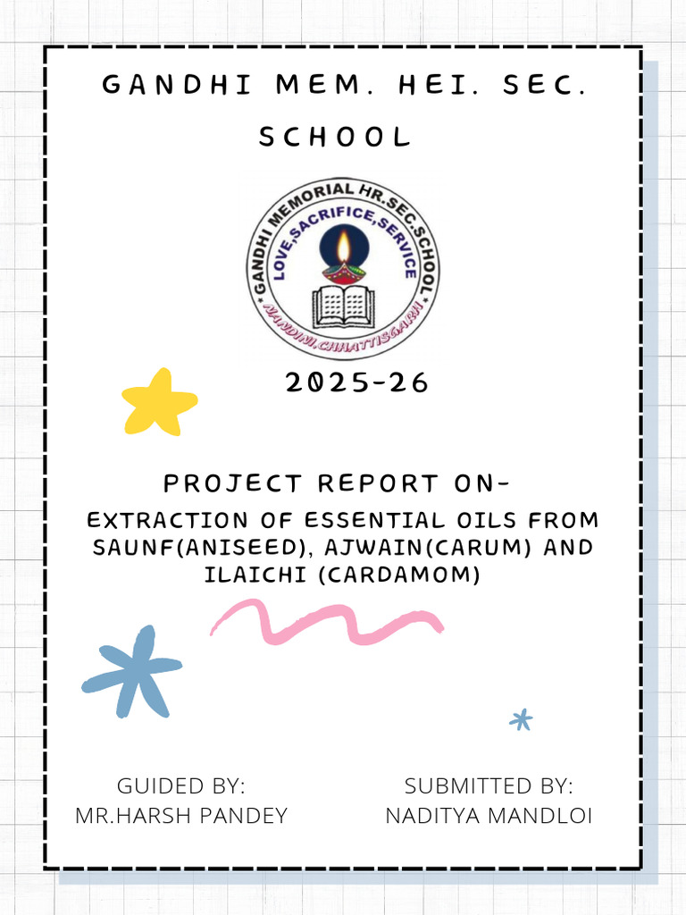 White Creative Project Cover Page | PDF