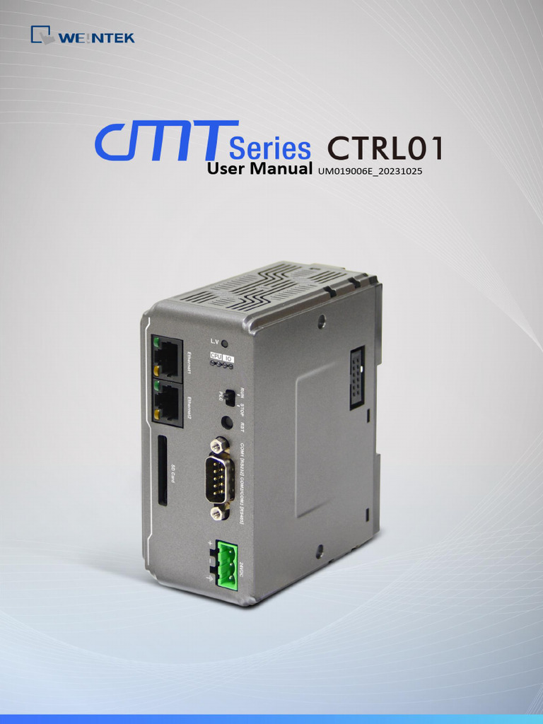 cMT-CTRL01 User Manual Guide | PDF | Public Key Certificate | Ip Address