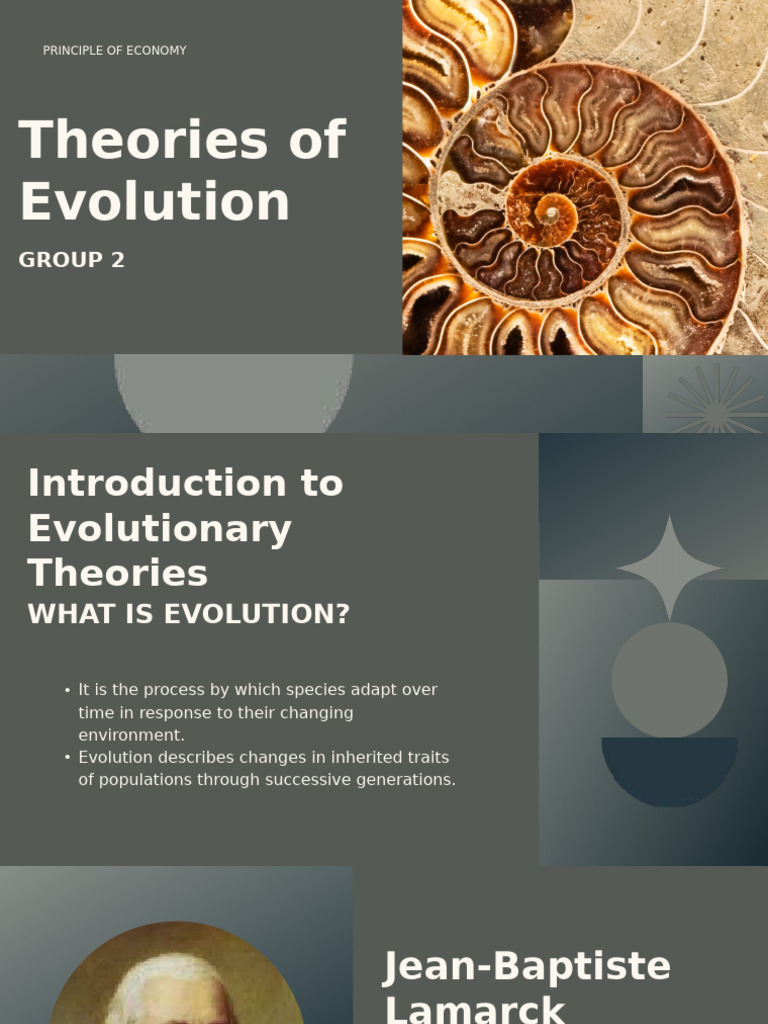 Evolutionary Theories Overview | PDF | Natural Selection | Evolution