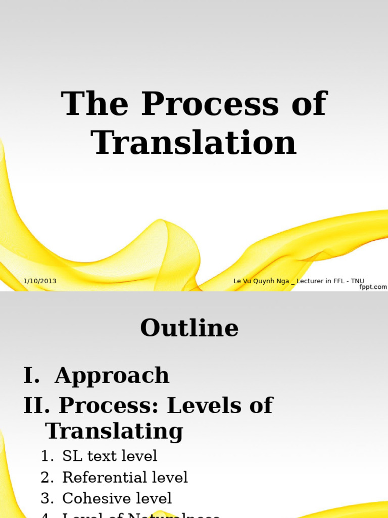 Translation Process and Approaches | PDF | Translations | Idiom