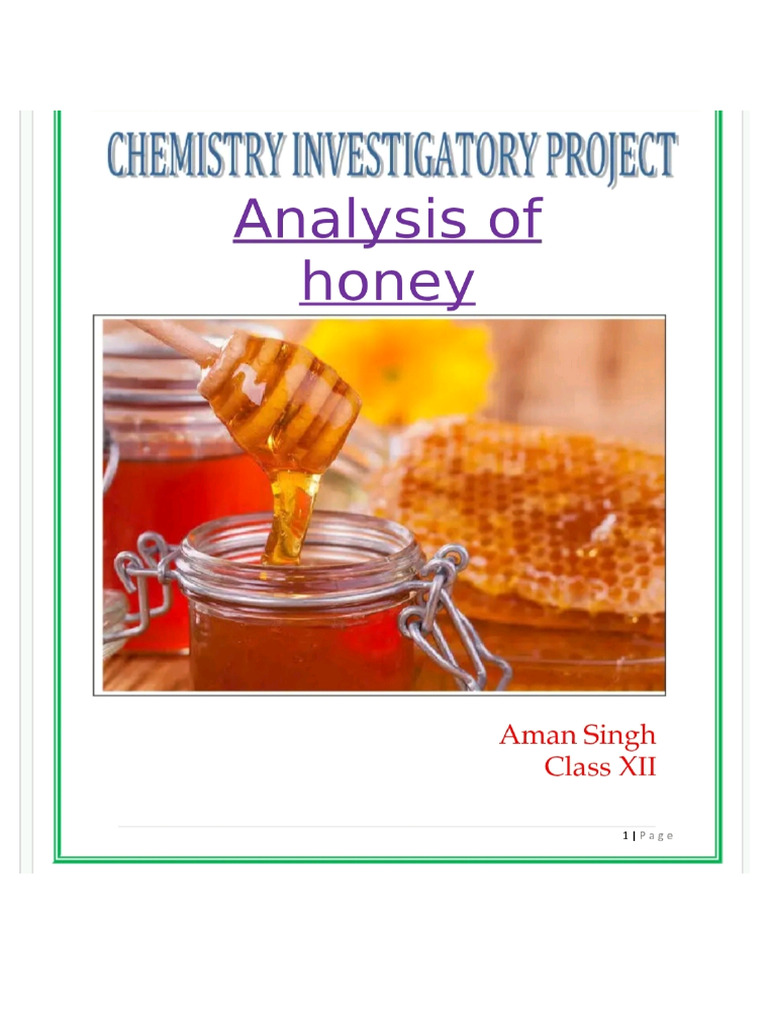 Chemistry Project | PDF
