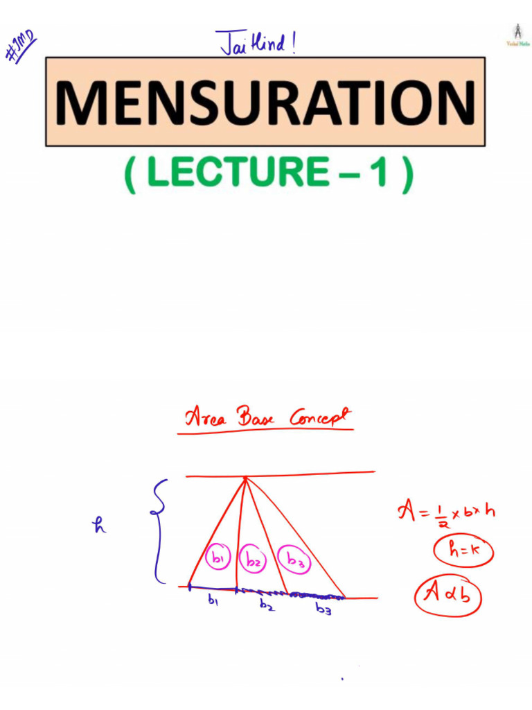 Mensuration 1 QA | PDF