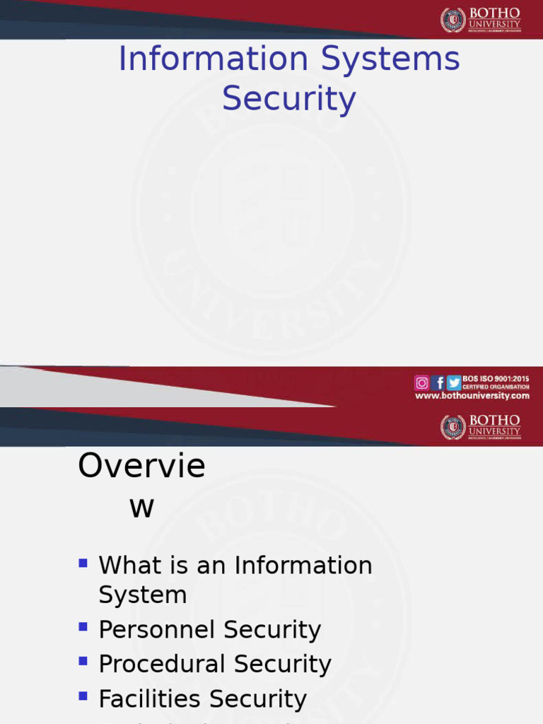 Week 1 - Introduction To Information Security | PDF | Firewall ...