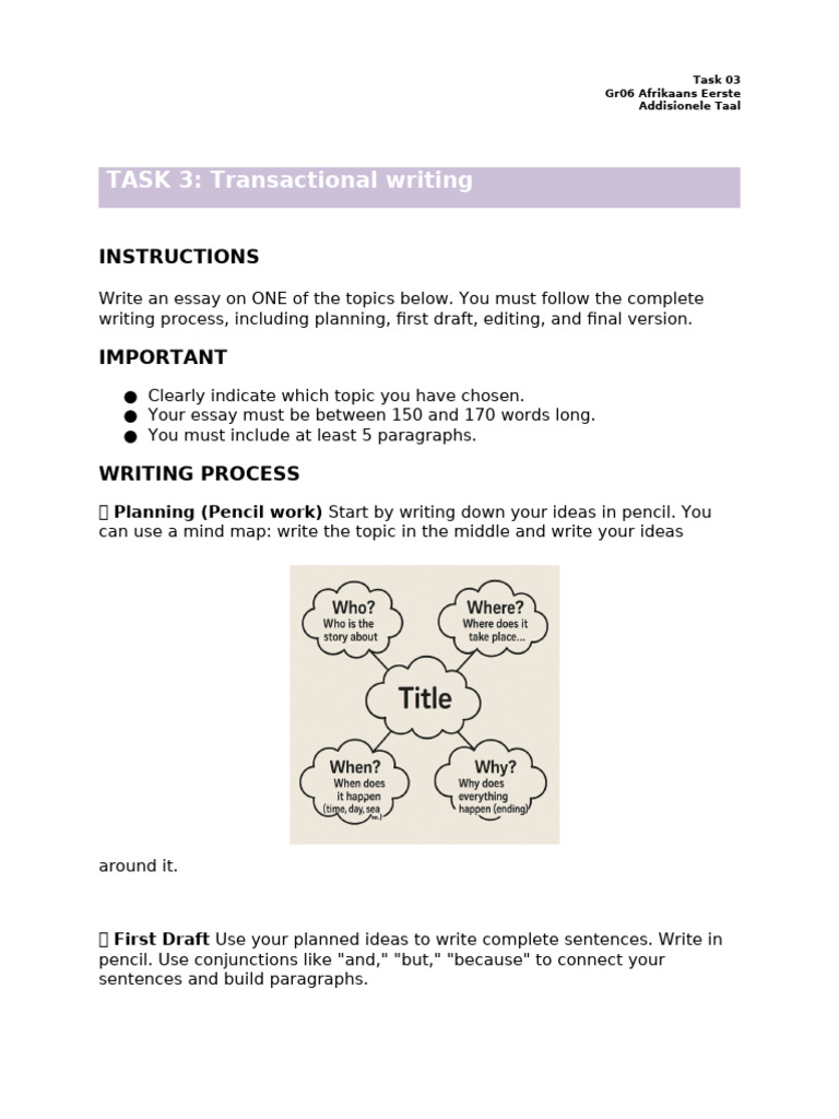 TASK 3 - Transactional Writing | PDF | Human Communication | Writing