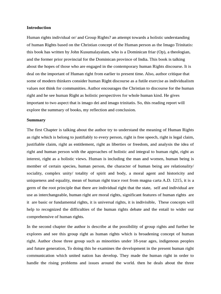 Holistic Human Rights in Christian Context | PDF | Human Rights | Image ...