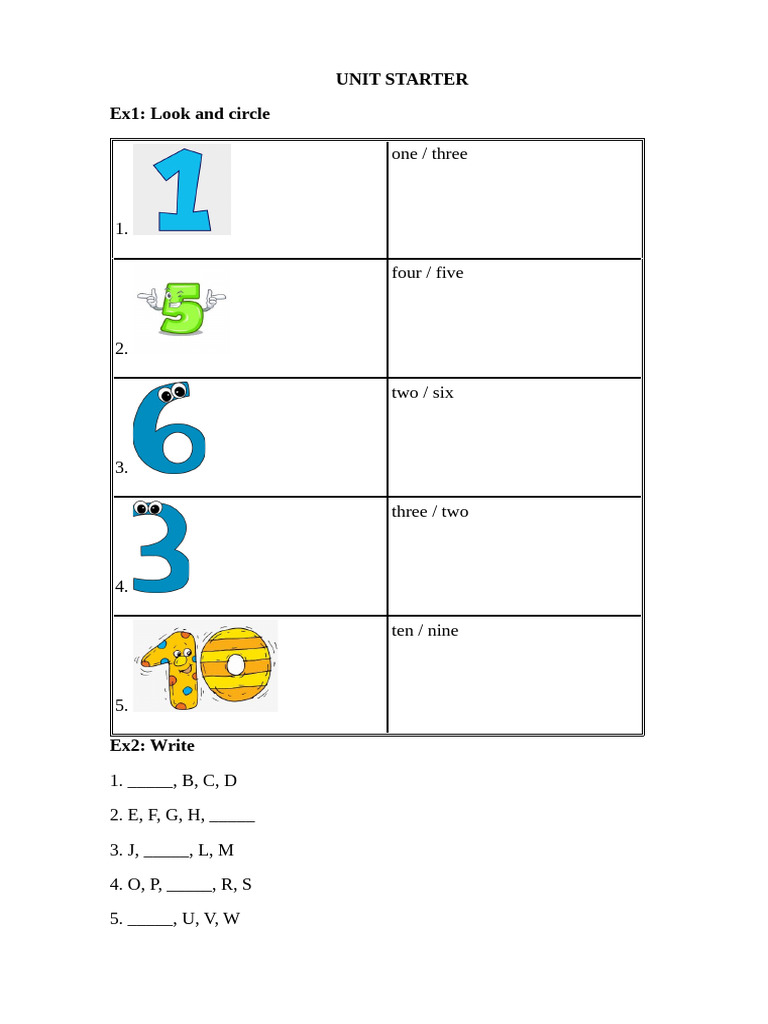 Unit Starter | PDF