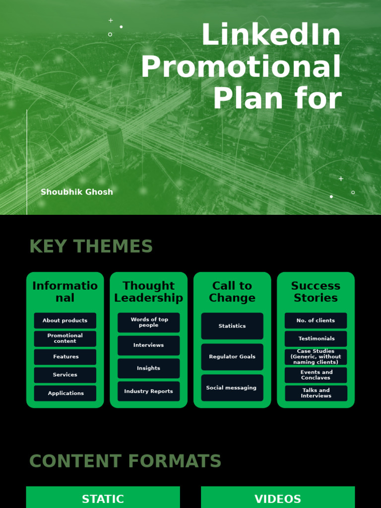 LinkedIn Marketing Plan for Shoubhik Ghosh | PDF | Information Age ...