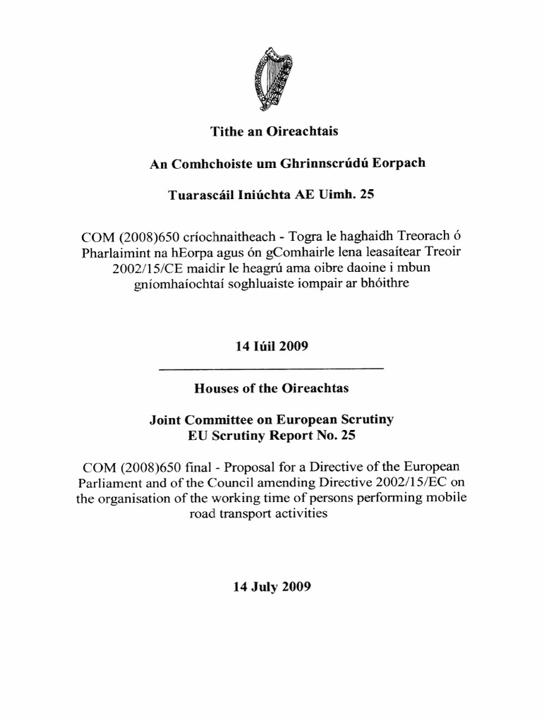 EU Scrutiny Report No. 25 | PDF