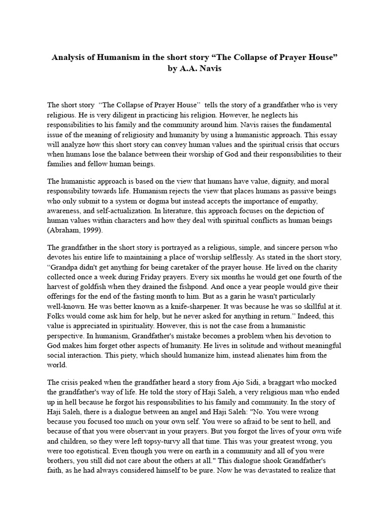 Essai | PDF | Humanism | Prayer