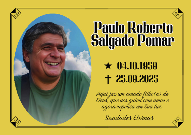 Placa de Túmulo Com Foto Inox Lápide Elegante Preto E Branco Documento ...