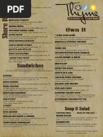 Red Rooster Grill Menu Overview | PDF