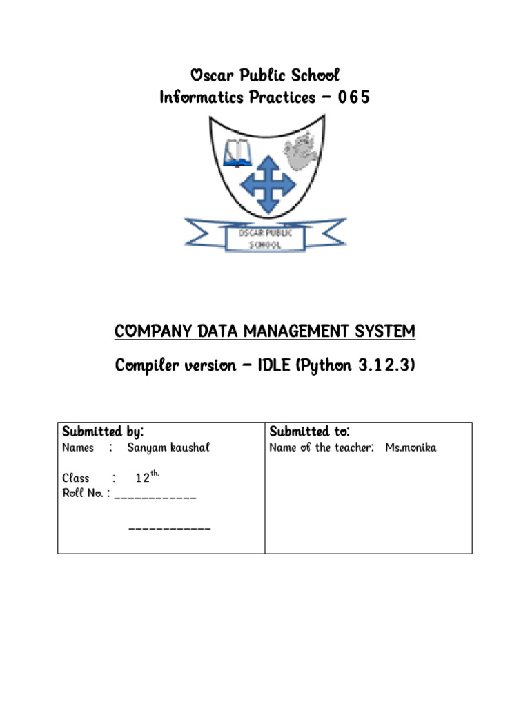 CBSE BOARD 2025-26 IP Class 12 Projects | PDF | Comma Separated Values | Computer Architecture