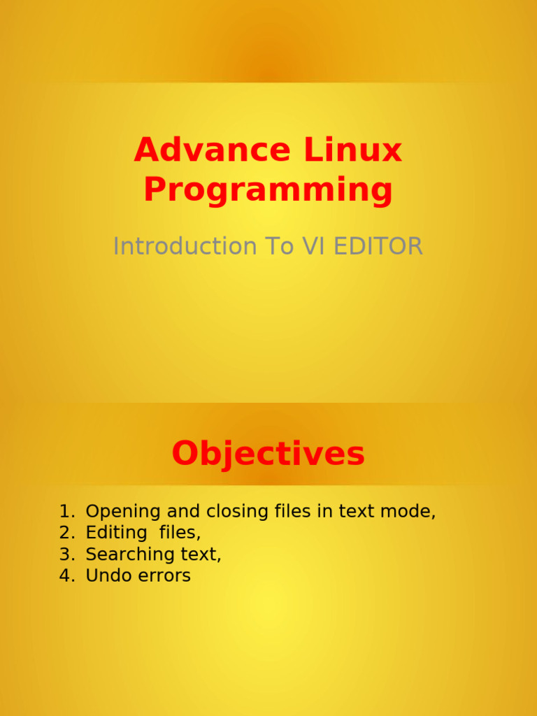 Mastering VI Editor in Linux | PDF | Computing | System Software