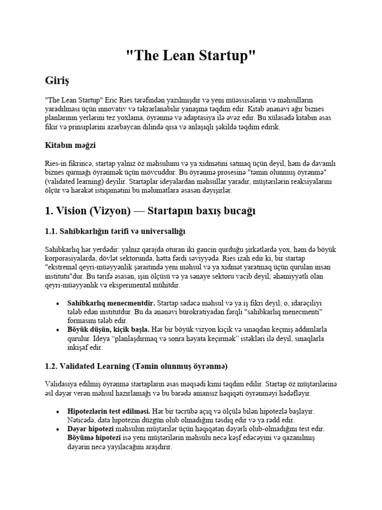 The Lean Startup | PDF