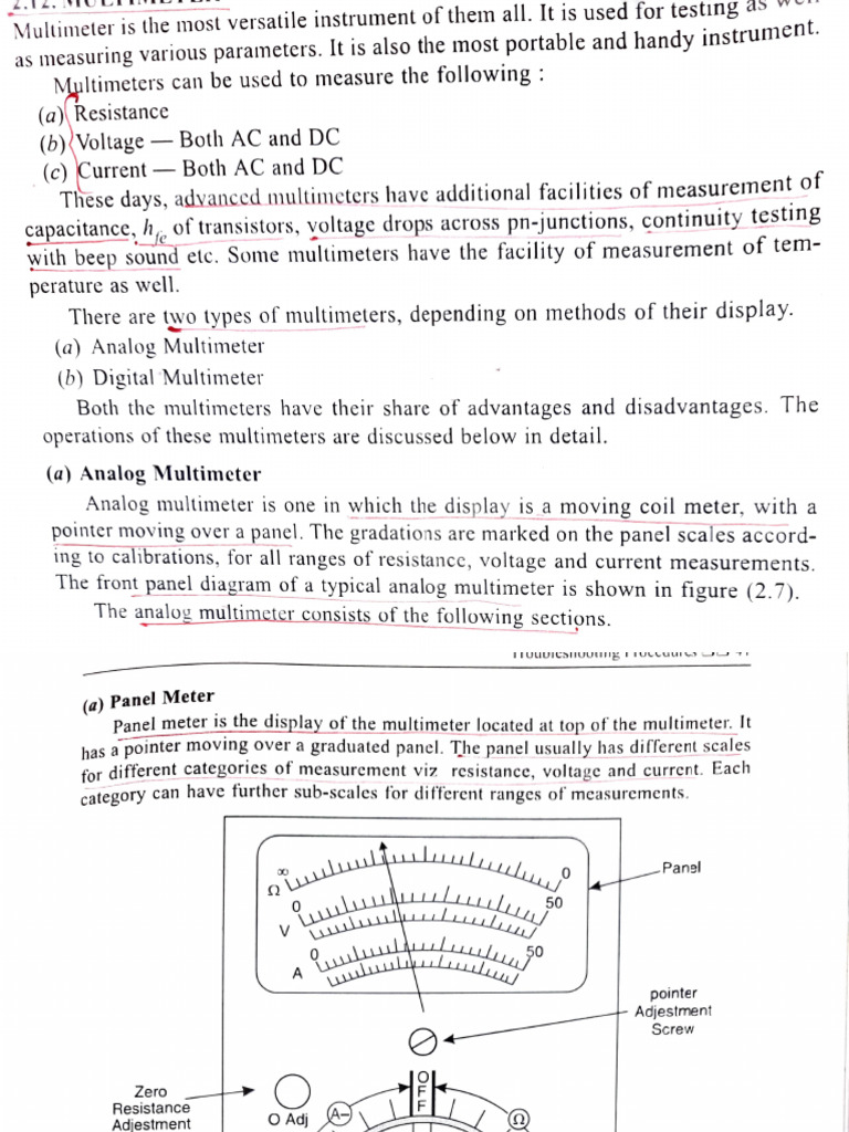 Understanding Multimeters: Types & Usage | PDF | Manufactured Goods ...