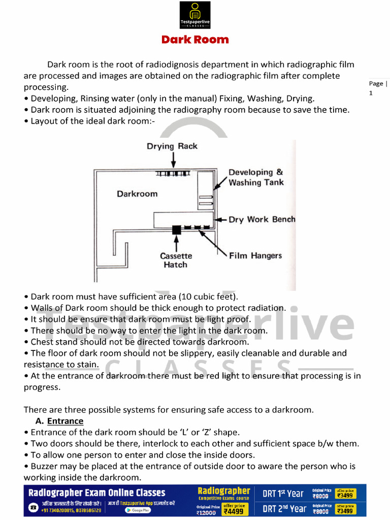 DarkRoom Procedure | PDF