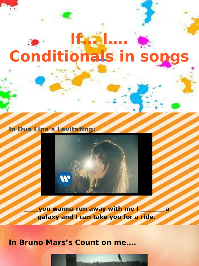 Conditionals in Songs | PDF