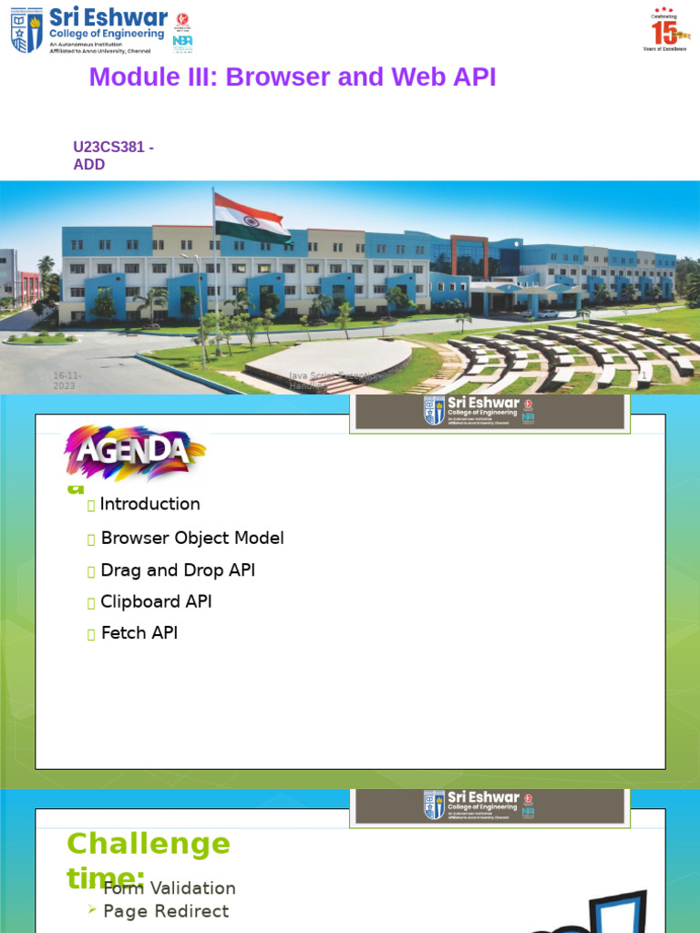 3.4 Browser & Web API | PDF | Ajax (Programming) | Java Script