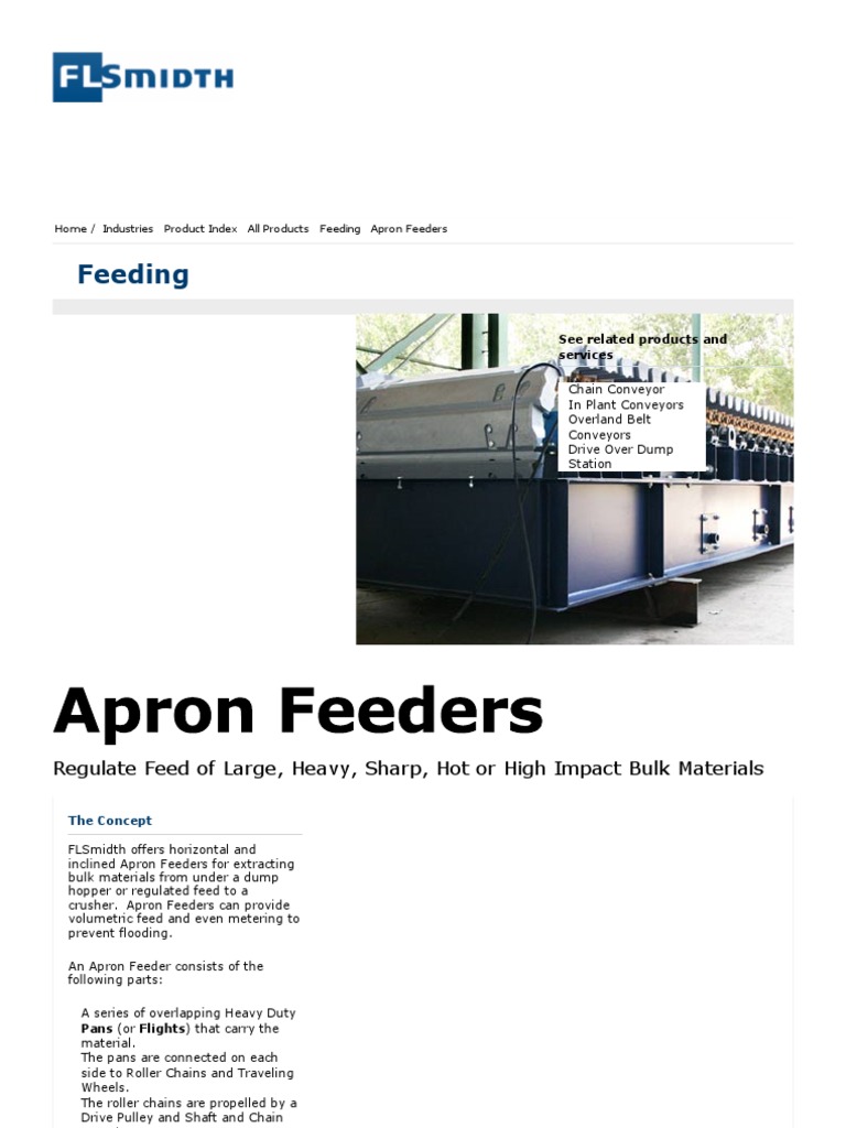FLSmidth - Apron Feeders | PDF